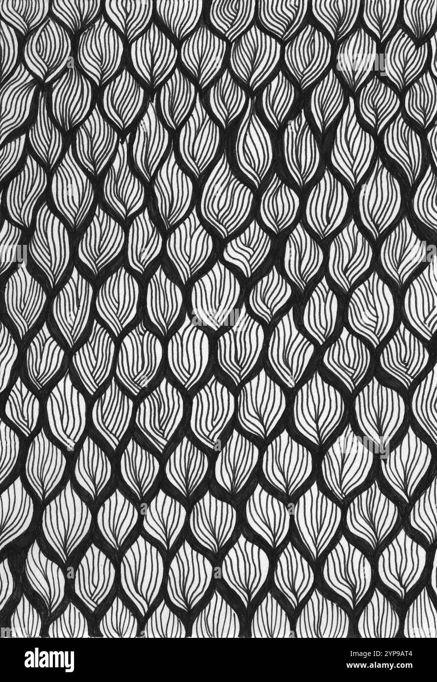 Pattern from the texture of hop plants. Abstract background of black ...