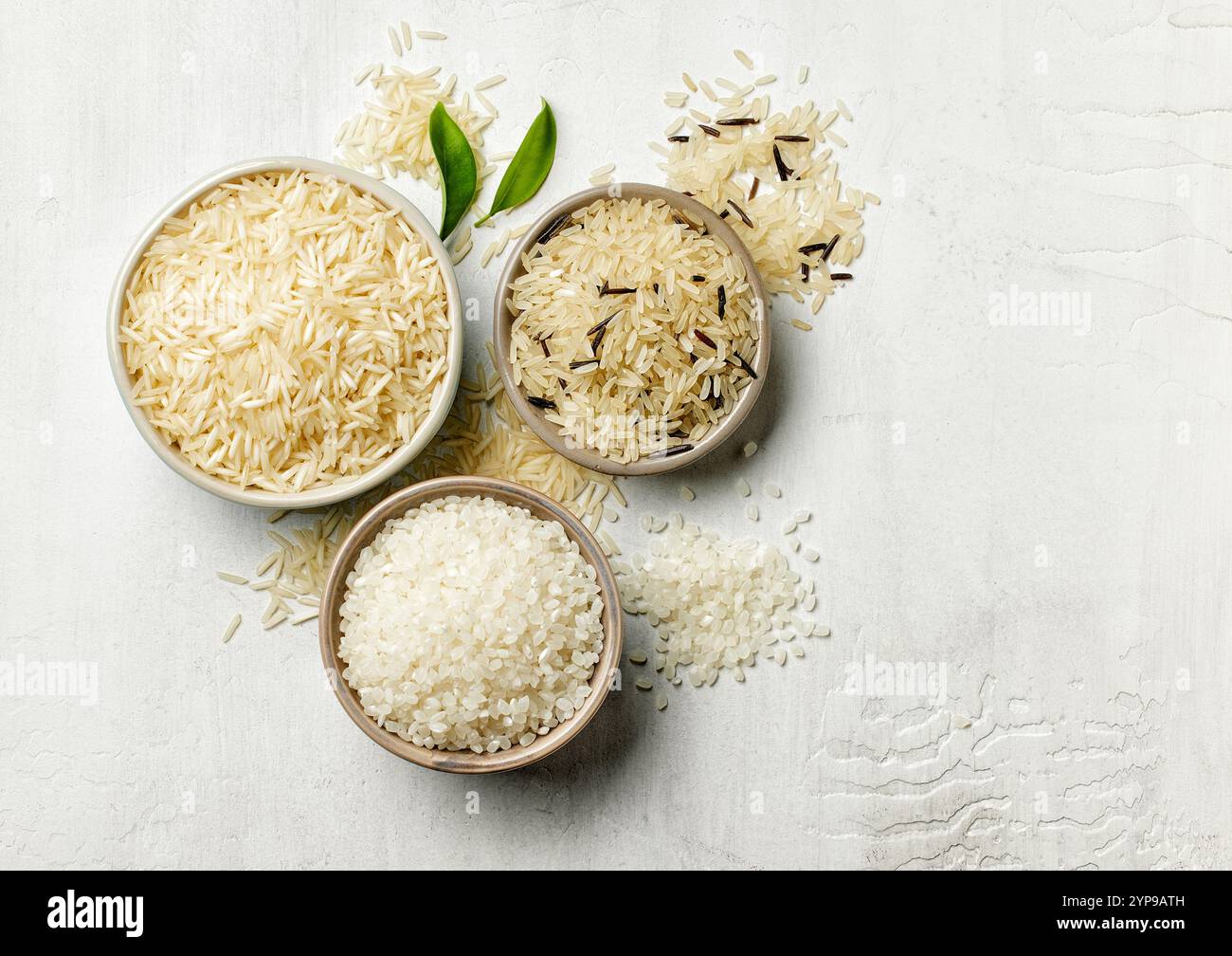 Collection various rice types hi-res stock photography and images - Alamy