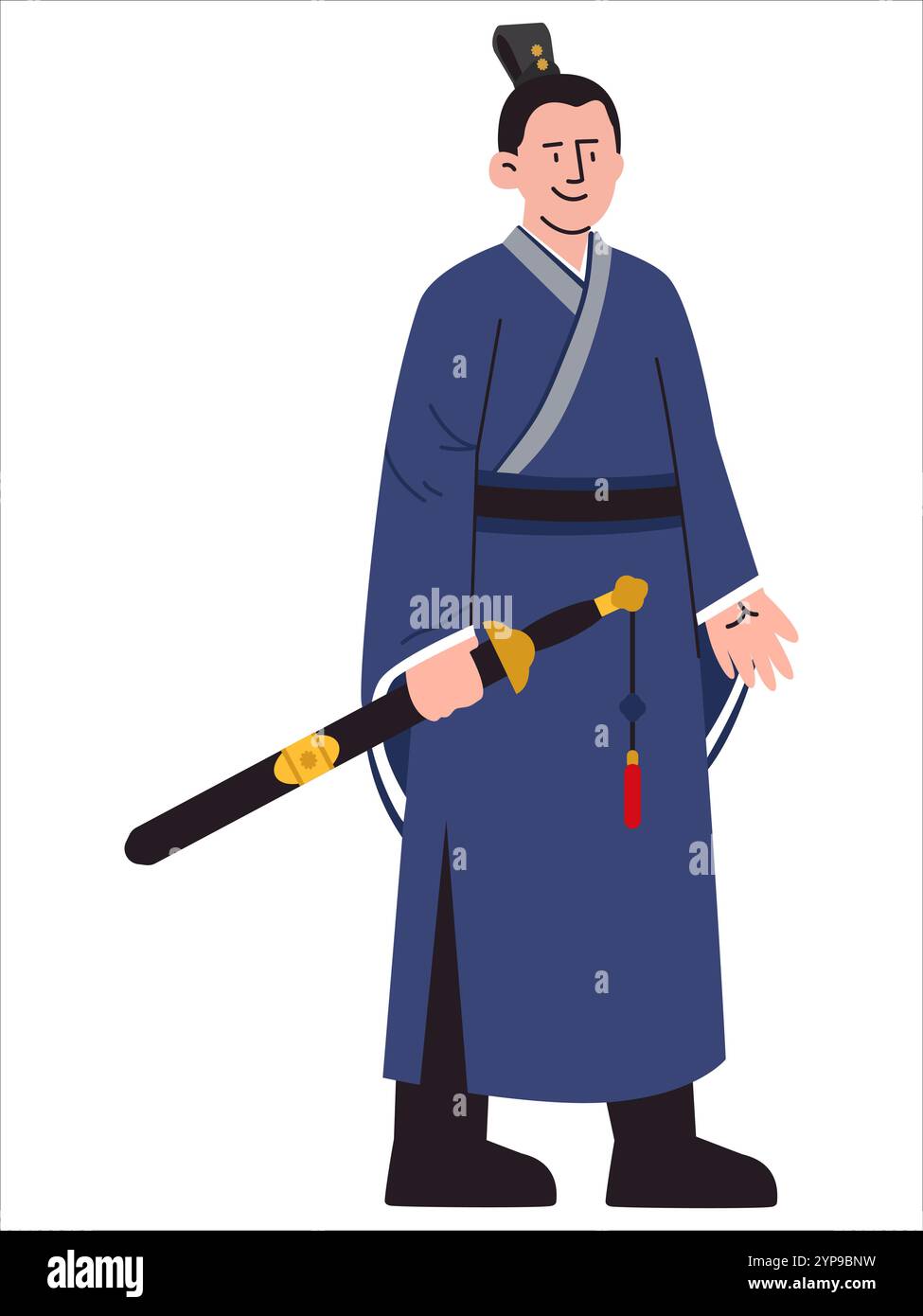 Korean male warrior traditional dress uniform South Korea tradition ...