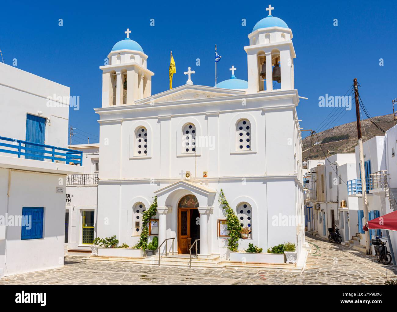 Church of Zoodochos Pigi close to the foreshore in Parikia, Paros ...