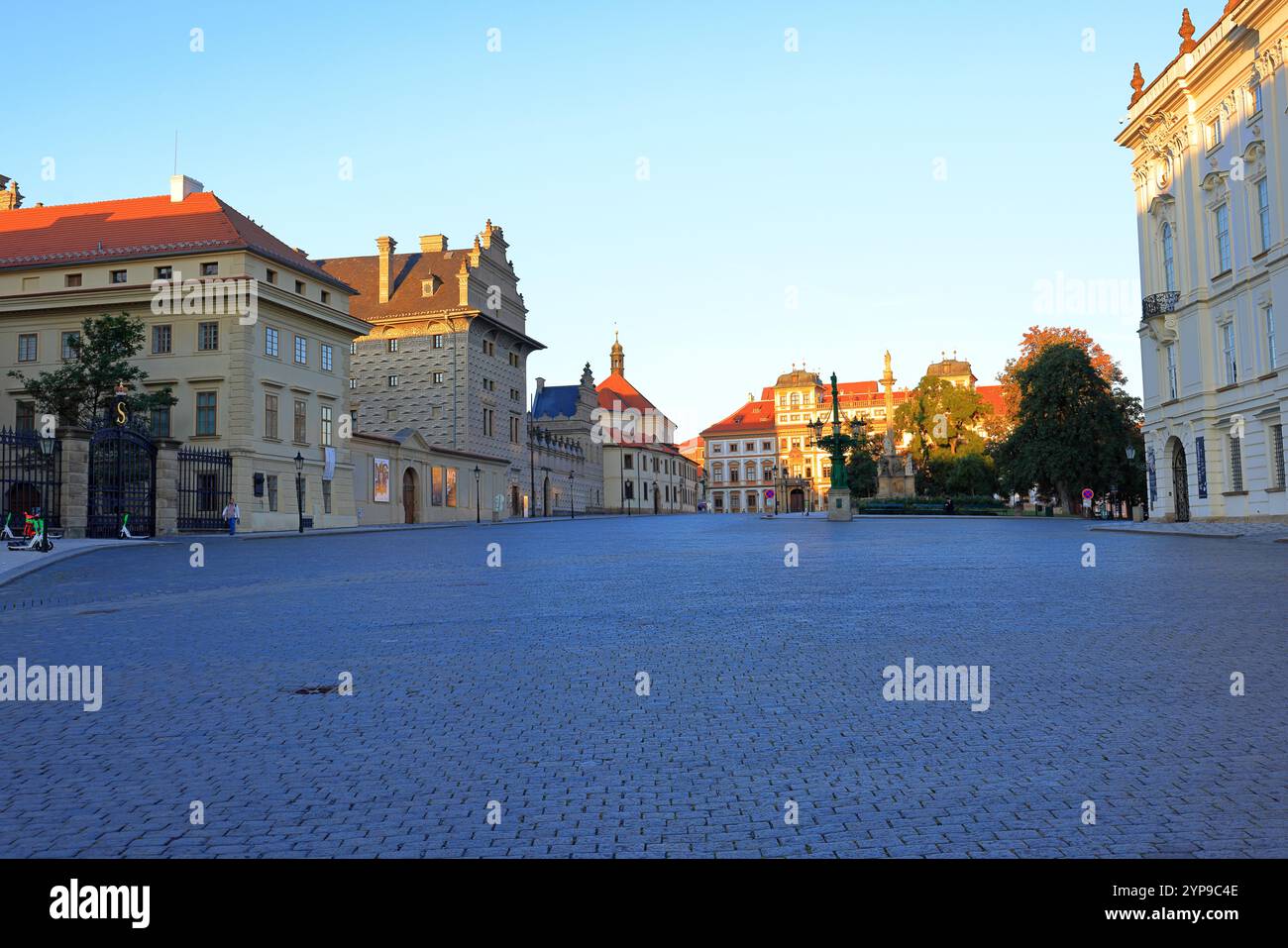 Hradcany Square (Hradcanske namesti) located in Prague Castle, Prague ...