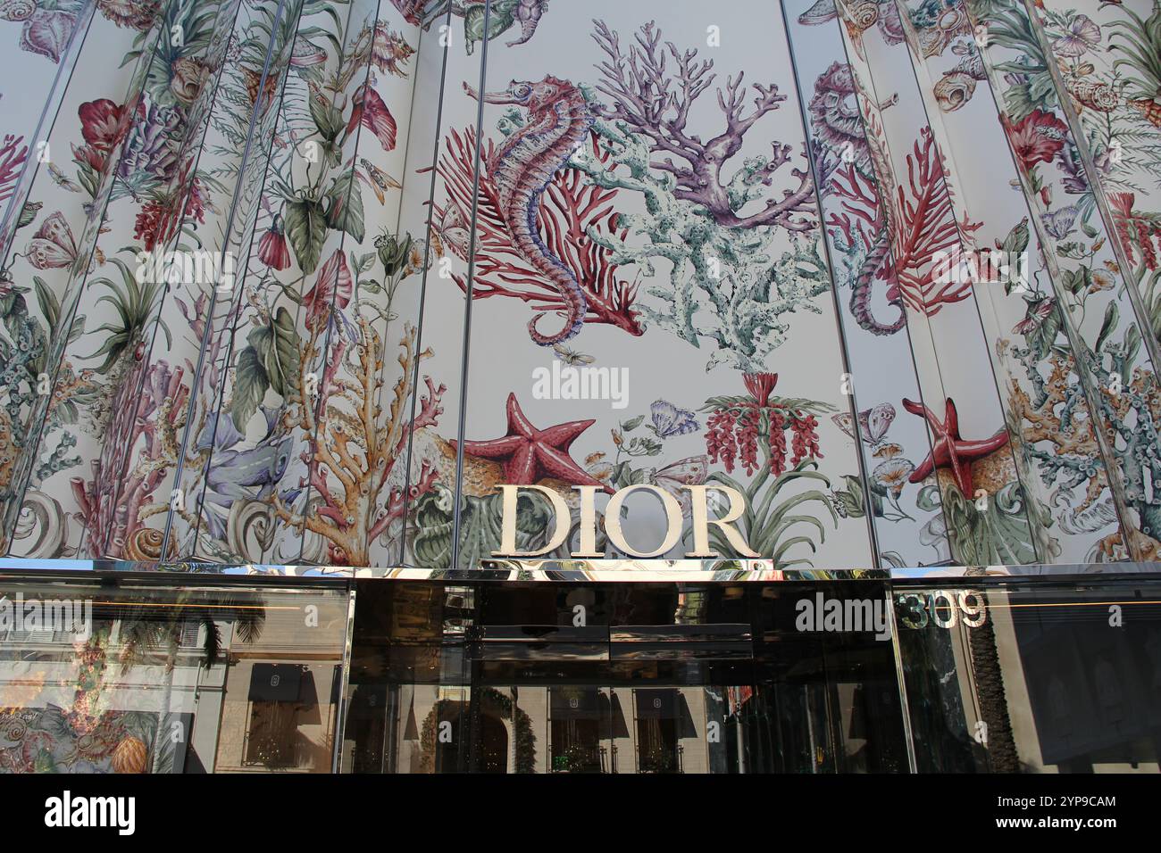 Christian Dior Exterior Sign Rodeo Drive Beverly Hills Luxury Retail ...