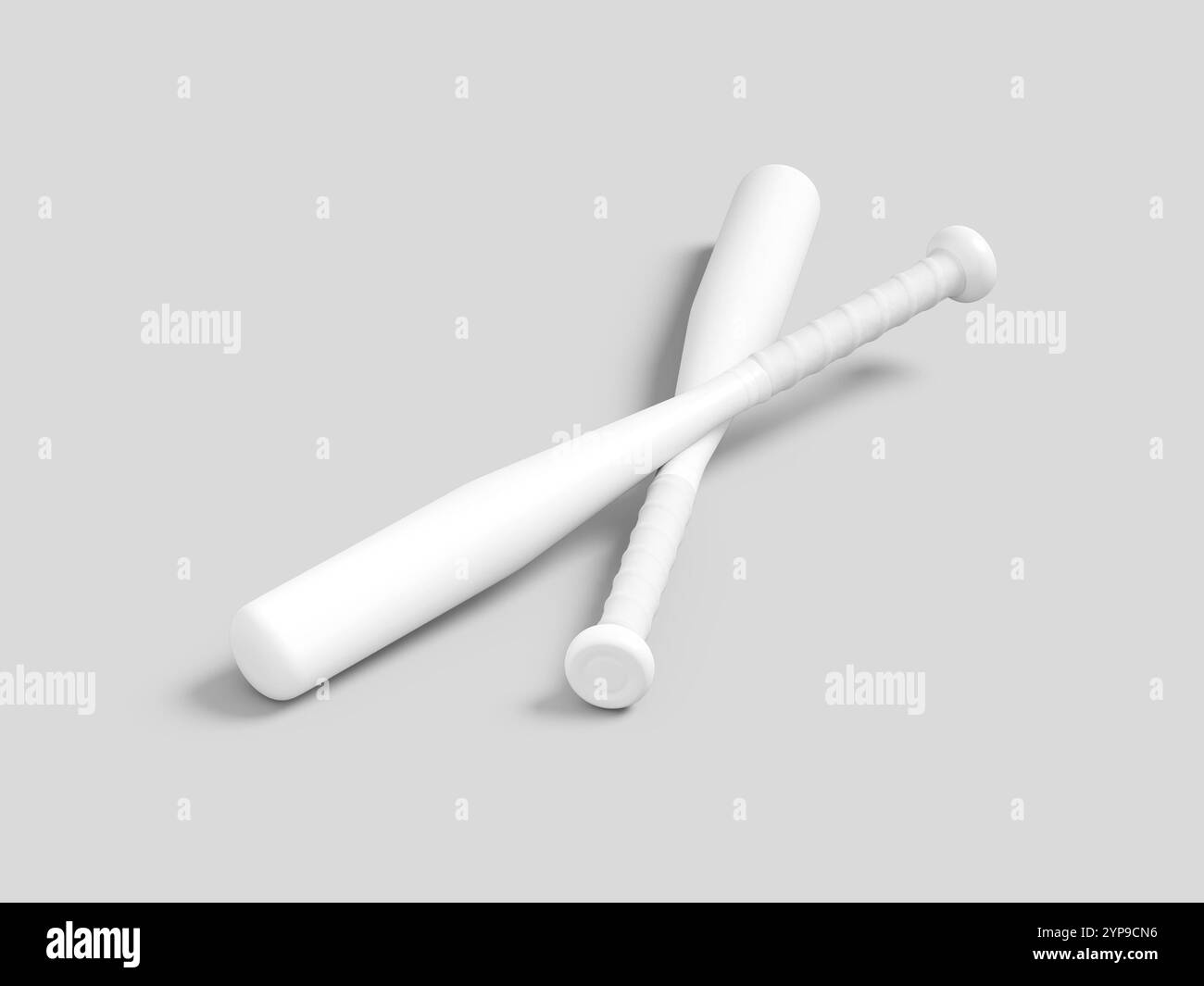 3D Blank White Baseball Bat Mockup Rendering Stock Photo - Alamy