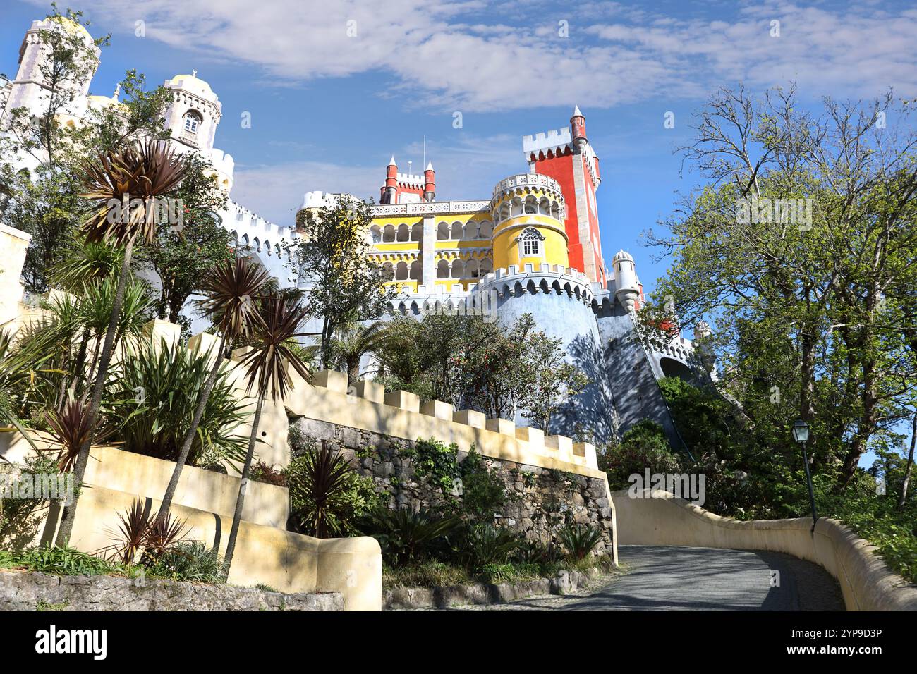 SINTRA - APRIL 07: Pena palace in the municipality of Sintra, Portugal ...