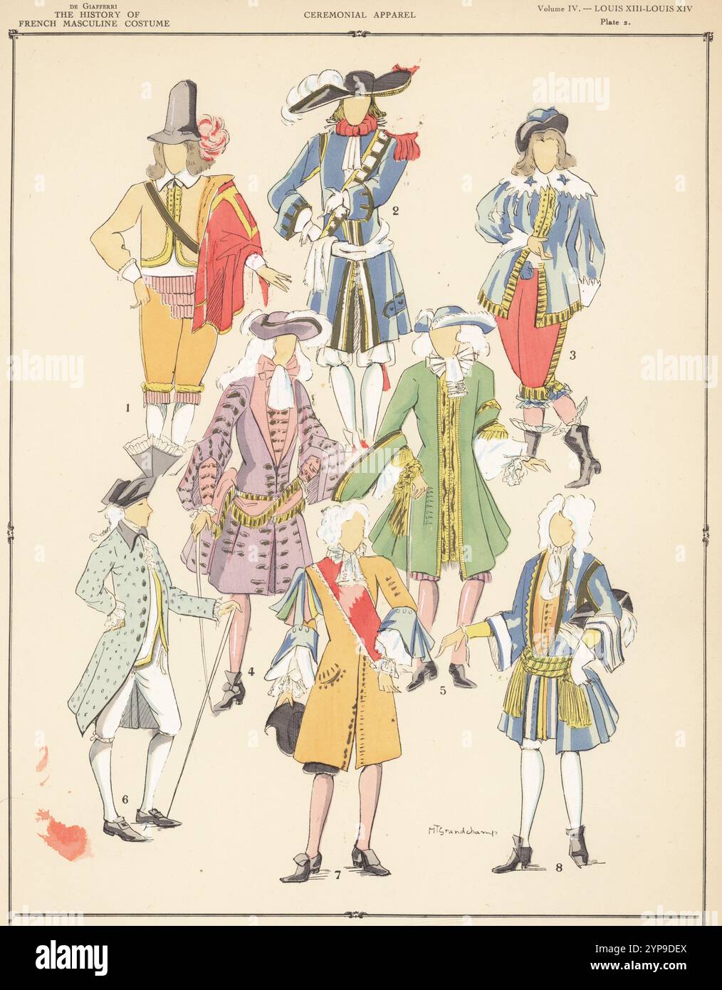 Men's ceremonial apparel, 17th and 18th century. Courtier under the ...