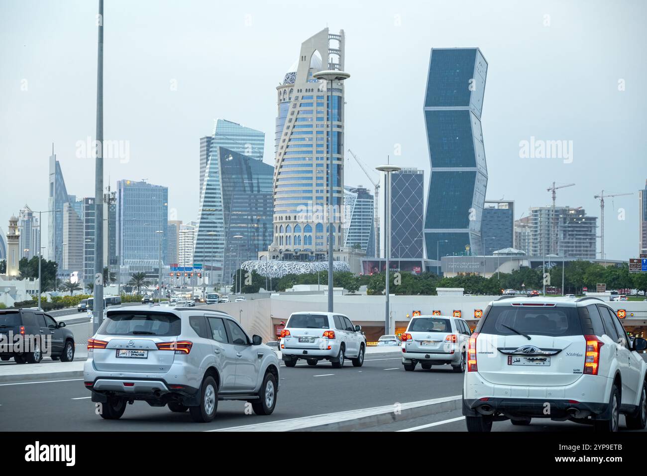 Lusail Expressway - Lusail Skyline Qatar Stock Photo - Alamy