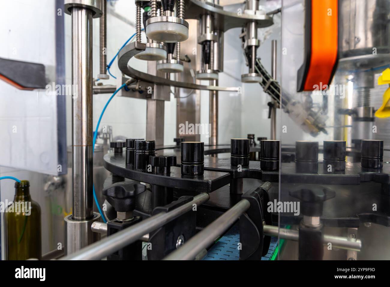 Automated bottling line for extra virgin olive oil production with ...