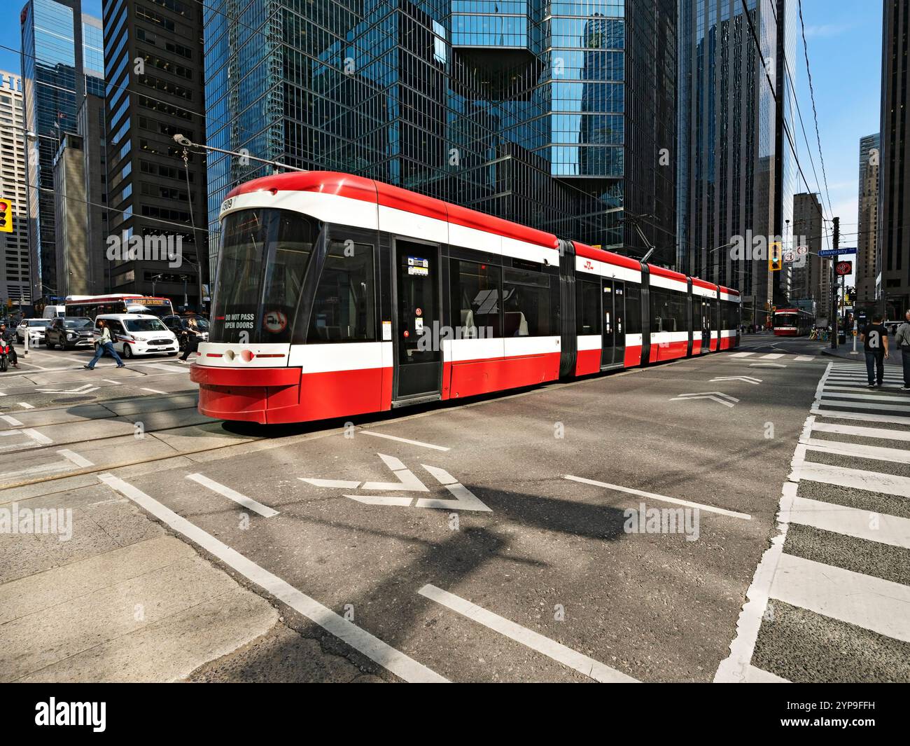 Toronto Canada / A Modern Toronto Transport Commission Streetcar on ...