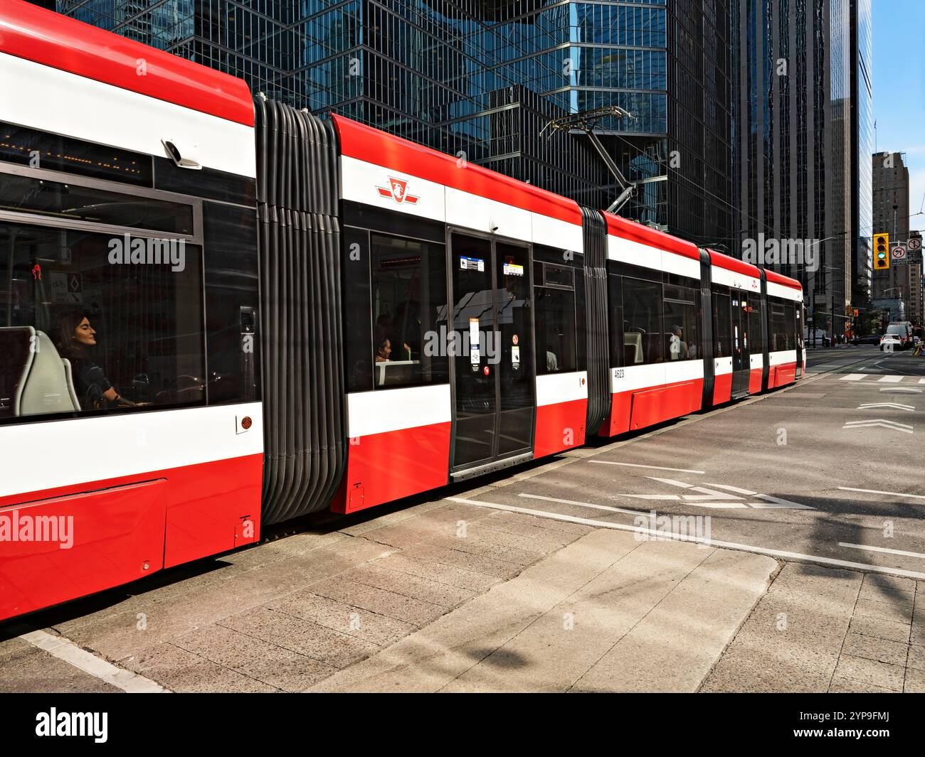 Toronto Canada / A Modern Toronto Transport Commission Streetcar on ...