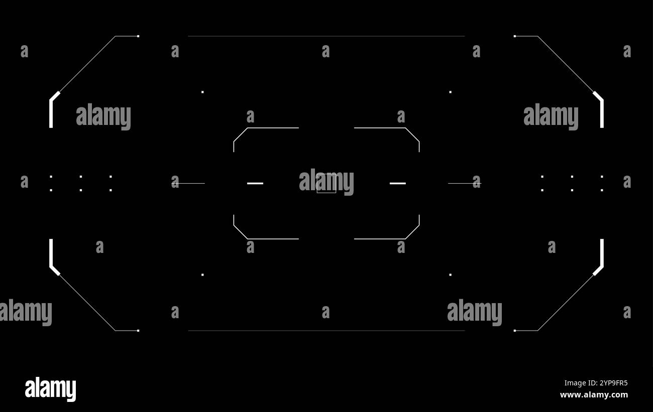 HUD target, cyberpunk aiming, drone UI. Futuristic target Stock Vector ...