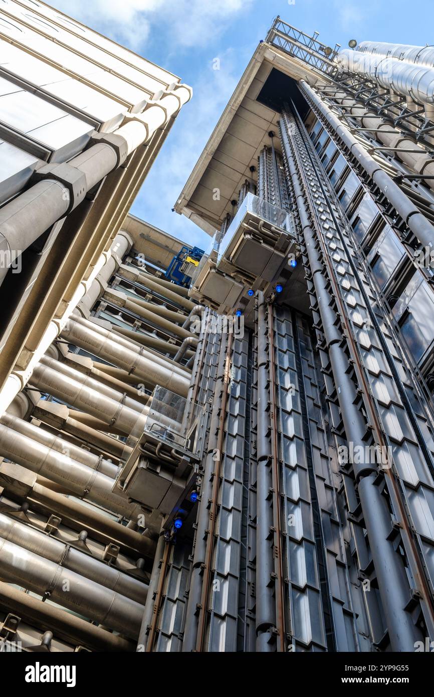 Close-up of Lloyds Building in the City of London, England Stock Photo ...