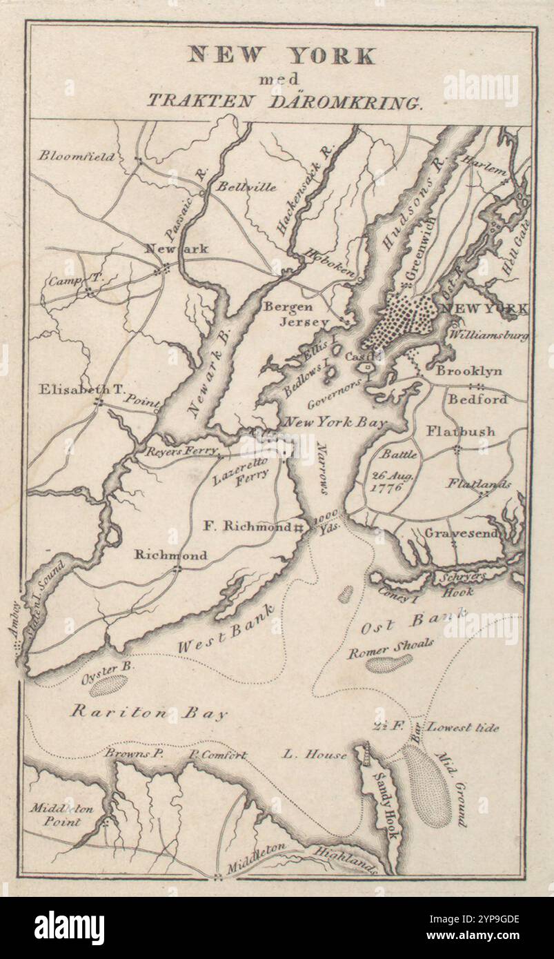 Map of new york 1828 hi-res stock photography and images - Alamy