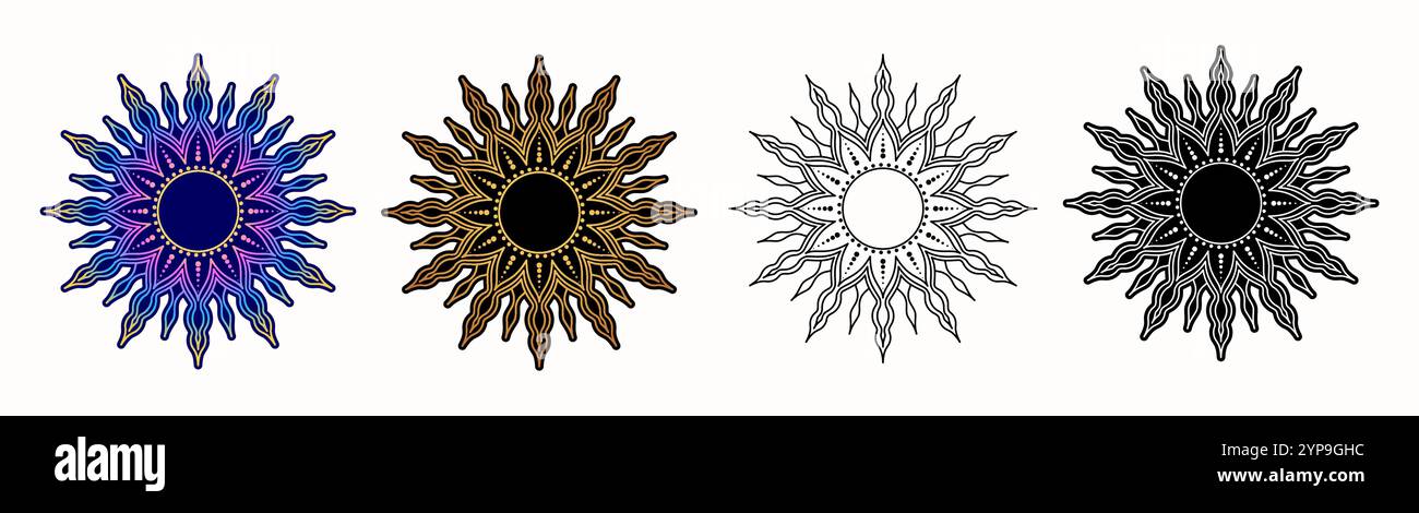 Boho sun designs hi-res stock photography and images - Alamy