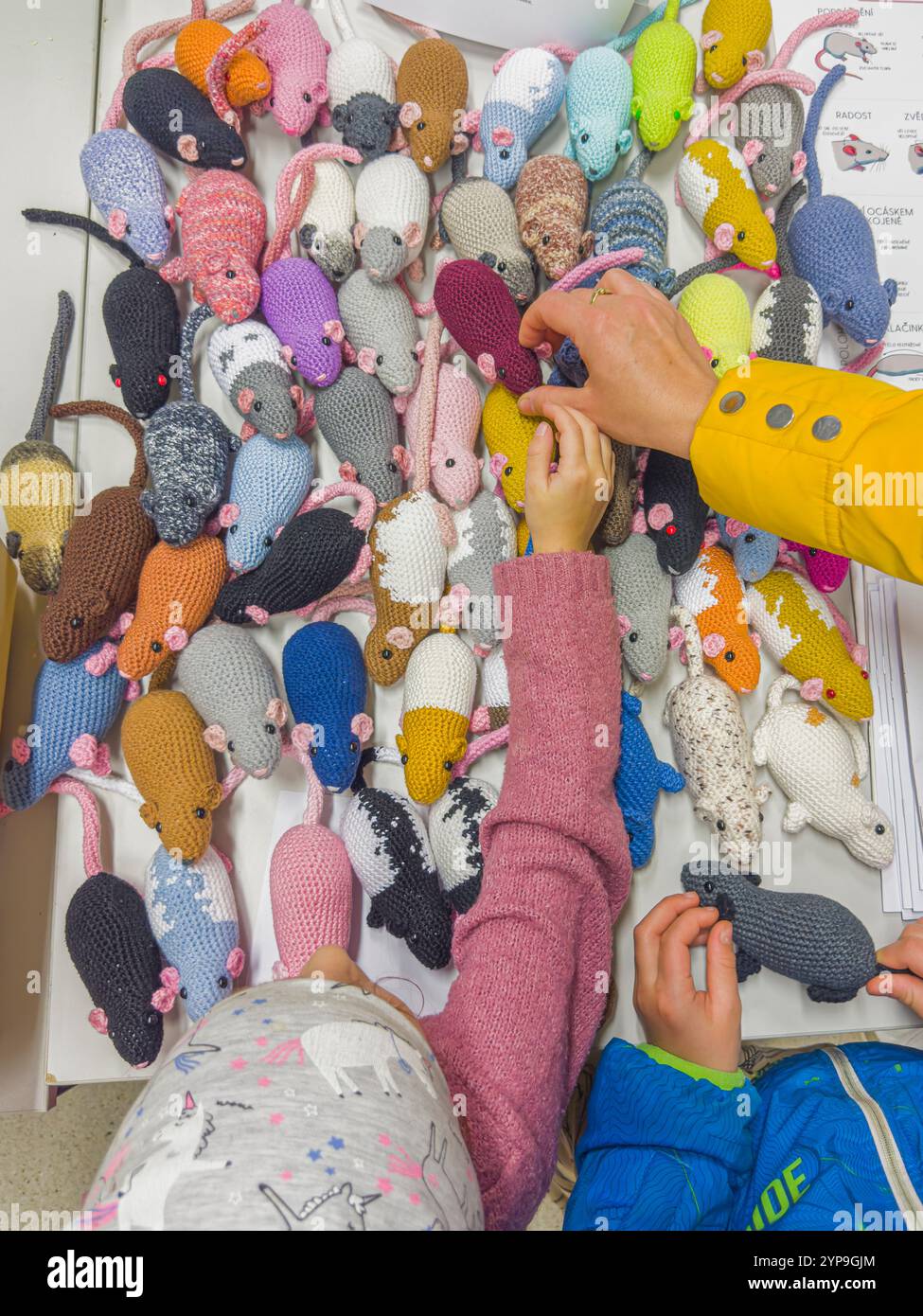 knitted toy, rat, children's toy, the National exhibition of farming ...