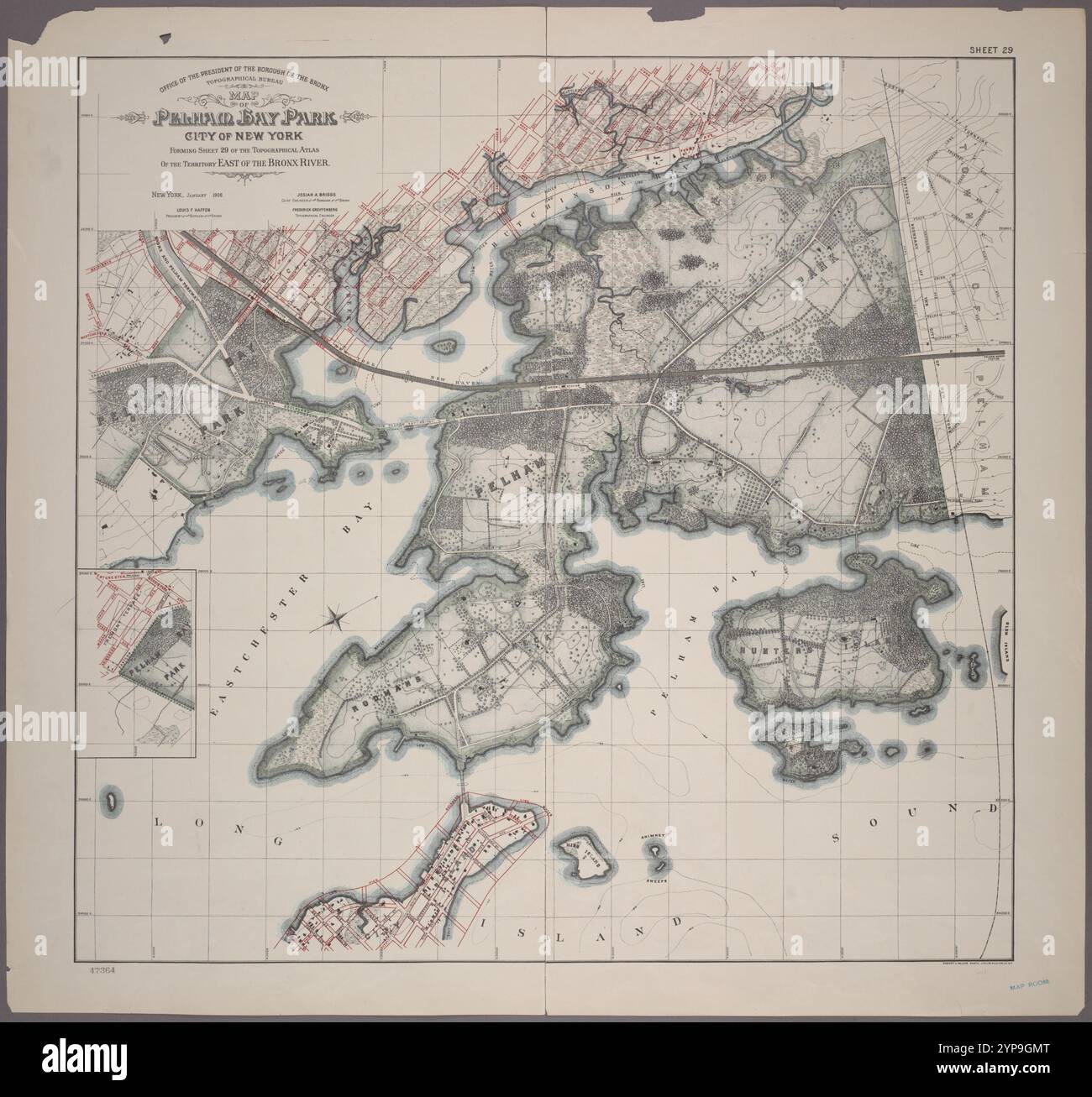 Sheet 29: Map of Pelham Bay Park, City of New York, forming sheet 29 of ...