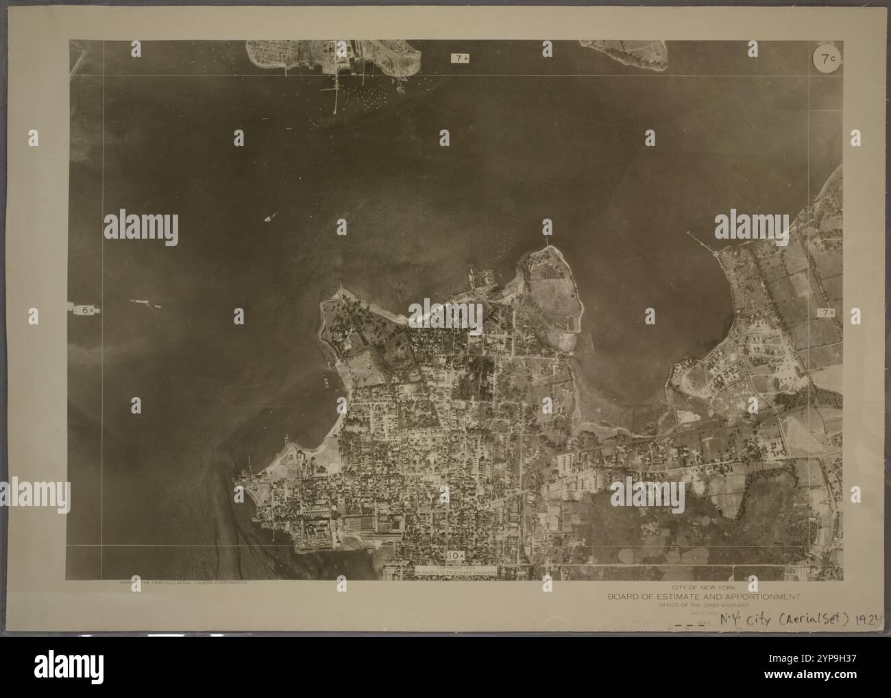 7C - N.Y. City (Aerial Set). 1924 by New York (N.Y.). Bureau of ...