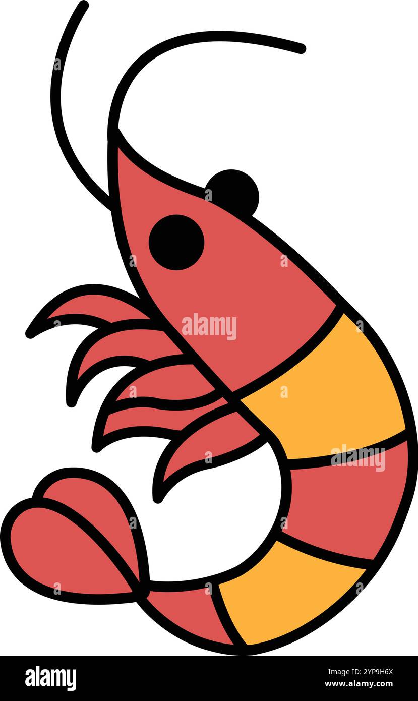 Holding prawn Stock Vector Images - Alamy