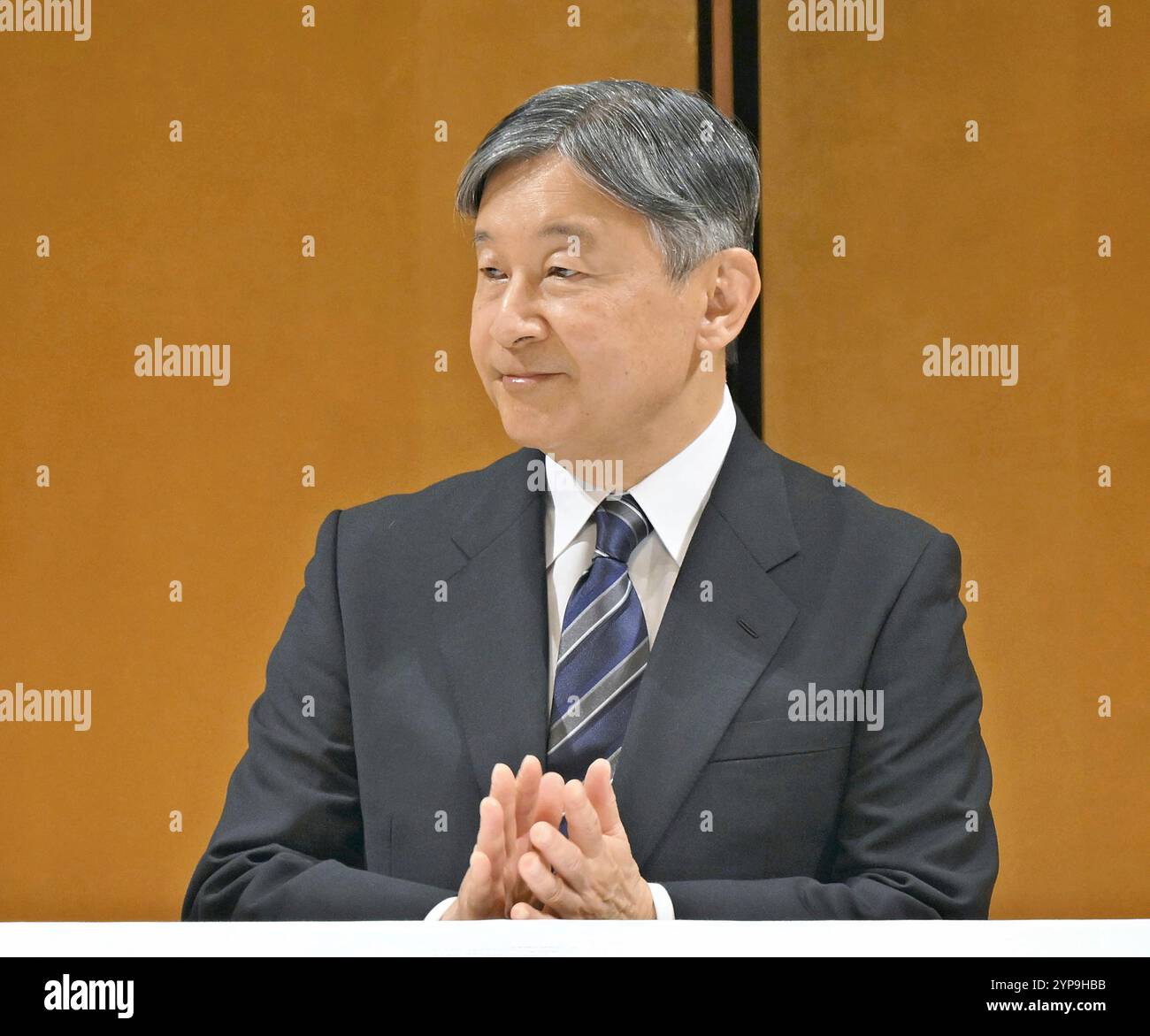 Japanese Emperor Naruhito attend a memorial ceremony for commemorating ...