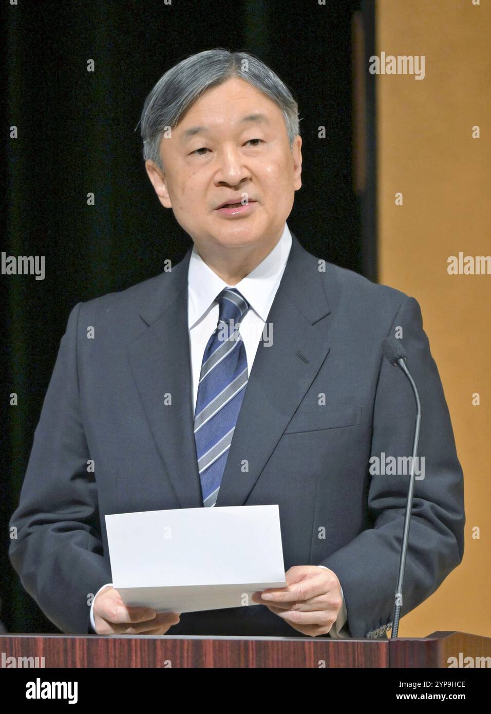 Japanese Emperor Naruhito attend a memorial ceremony for commemorating ...