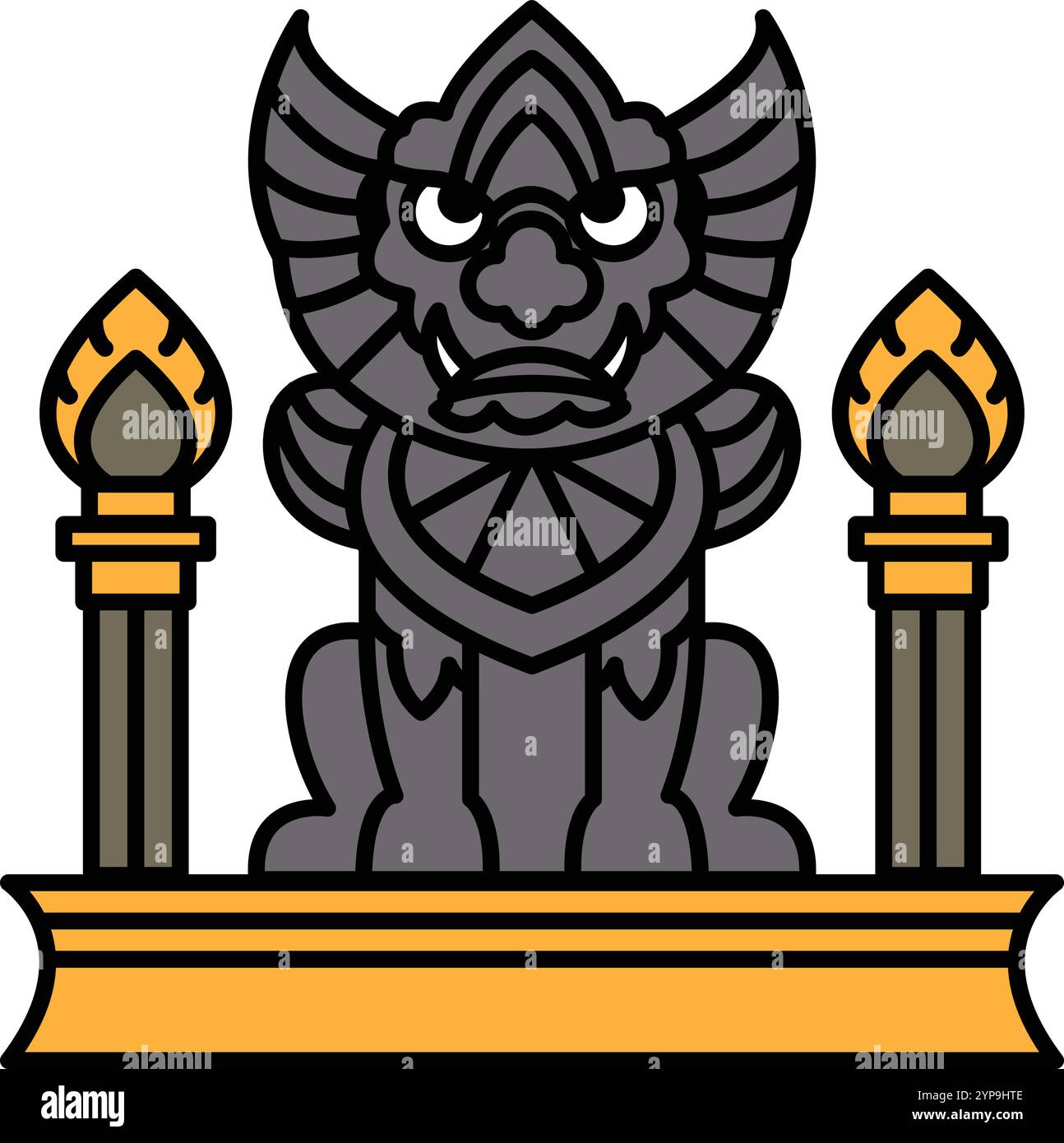 Statue candles Stock Vector Images - Alamy