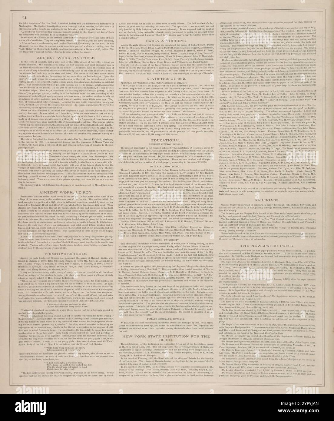 Dean Richmond. [Cont.] 1876 by Everts, Ensign & Everts Stock Photo - Alamy