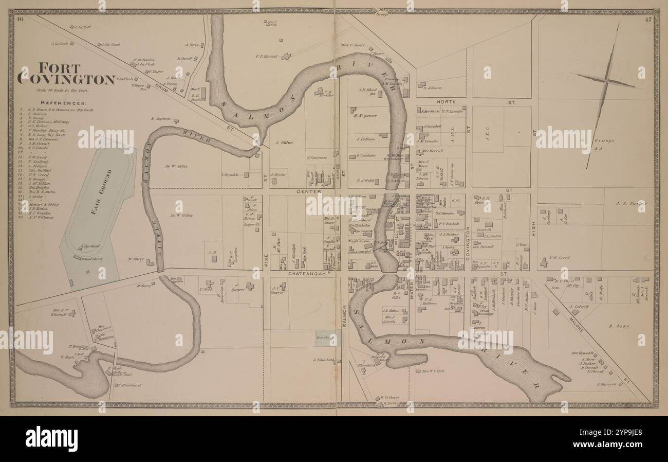 Covington county map hi-res stock photography and images - Alamy