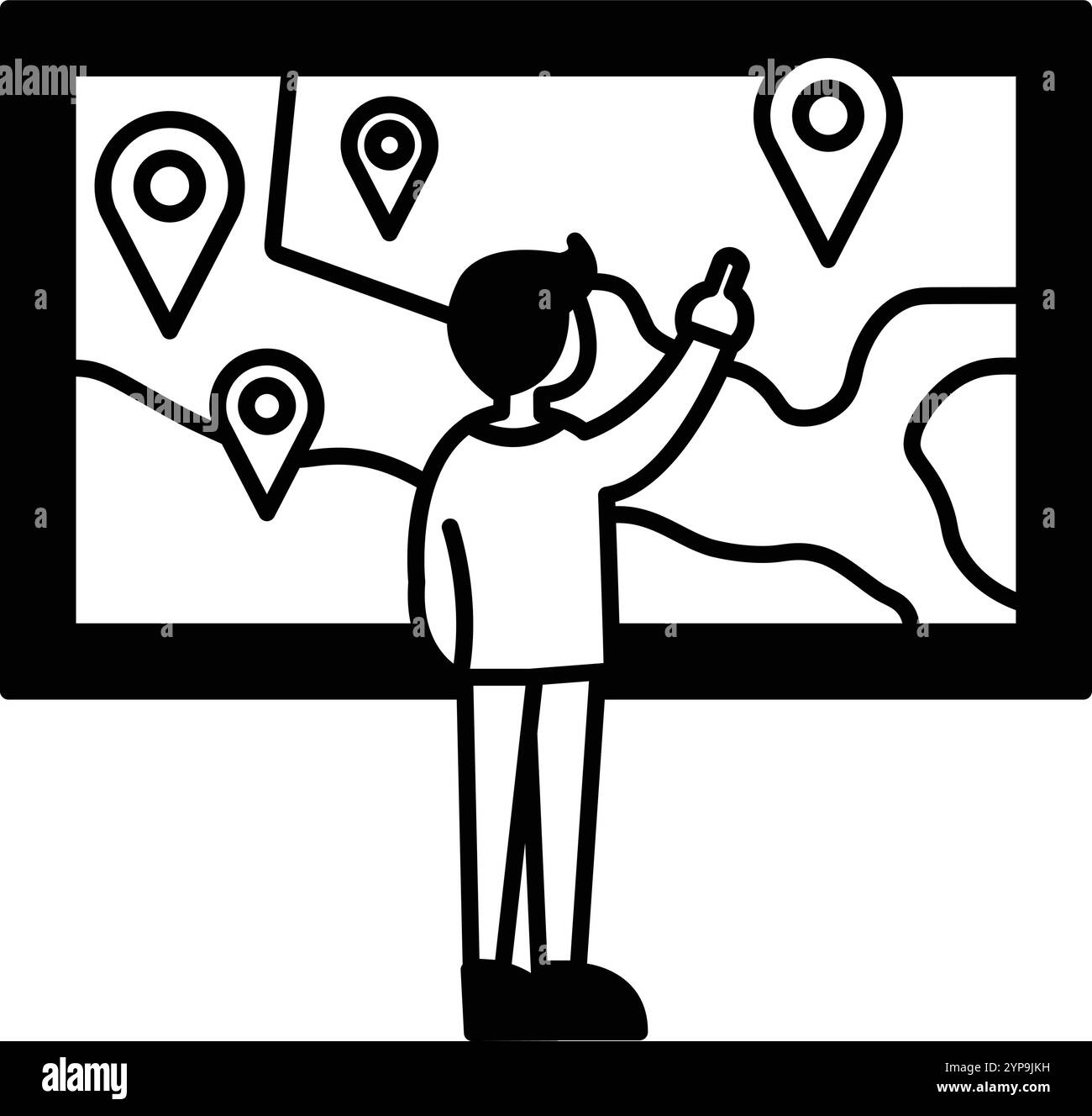 Road sign on wall Stock Vector Images - Alamy