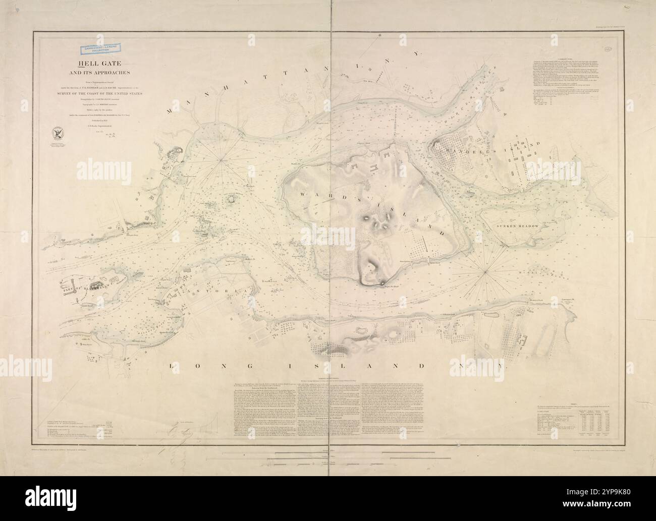 Hell Gate and its approaches Stock Photo - Alamy