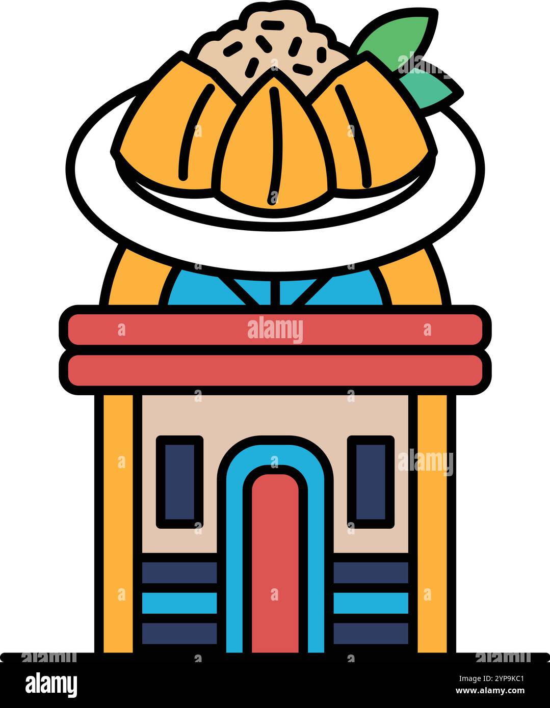 Mango sticky rice concept Stock Vector Images - Alamy