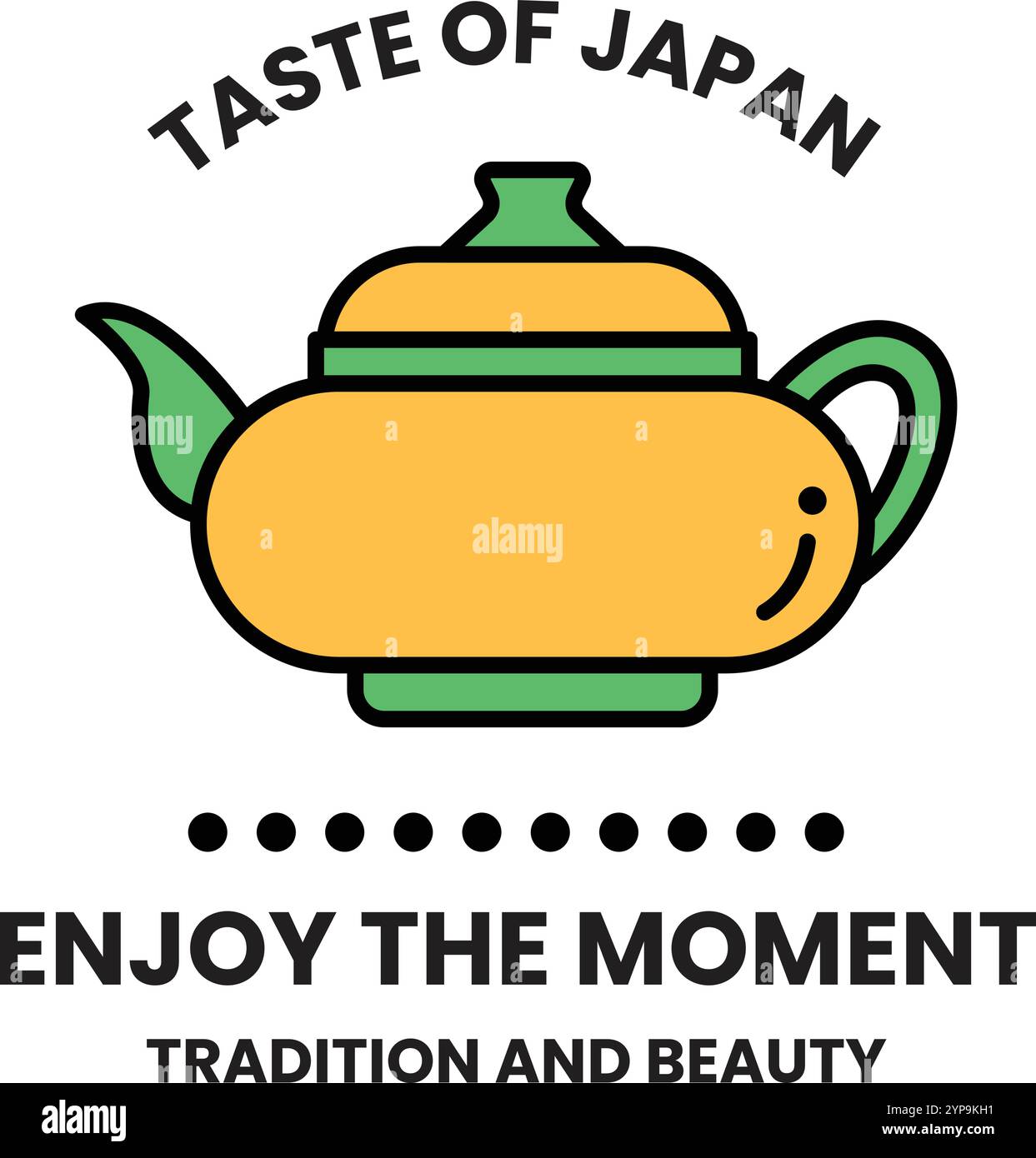 Japanese tea logo illustration Stock Vector Image & Art - Alamy