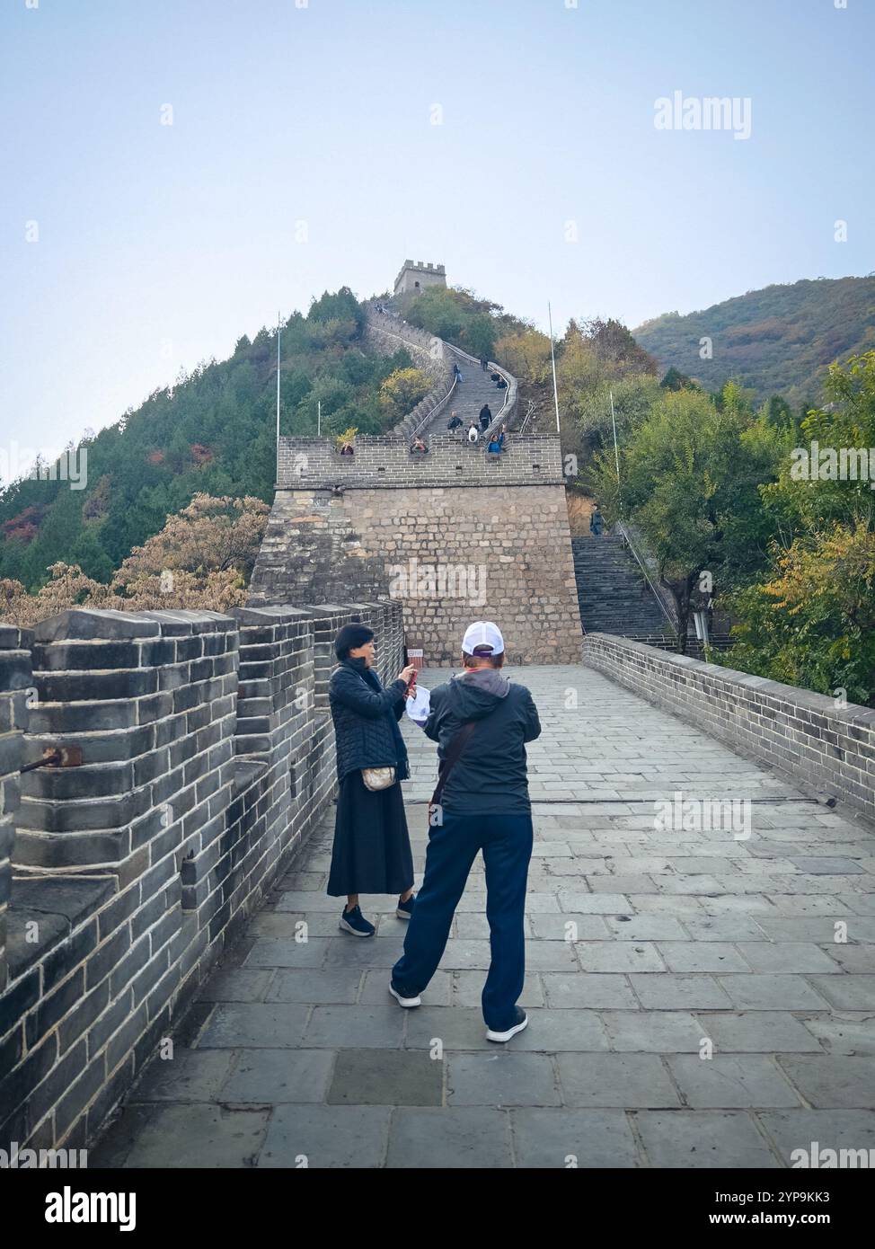 Beijing, China - Oct 23rd, 2024: Tourists at the Juyongguan Pass of the ...