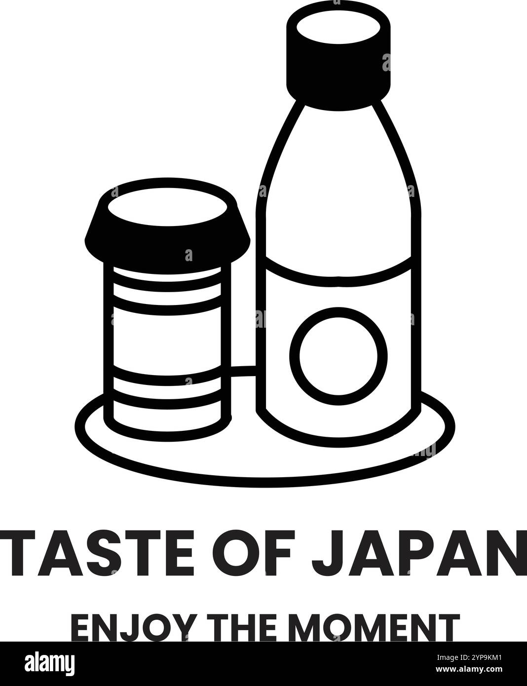 Japanese sauce logo illustration Stock Vector Image & Art - Alamy