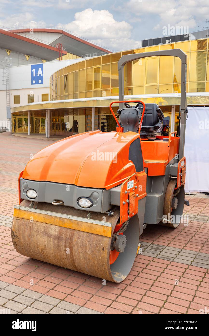 Construction activity unfolds workers hi-res stock photography and ...