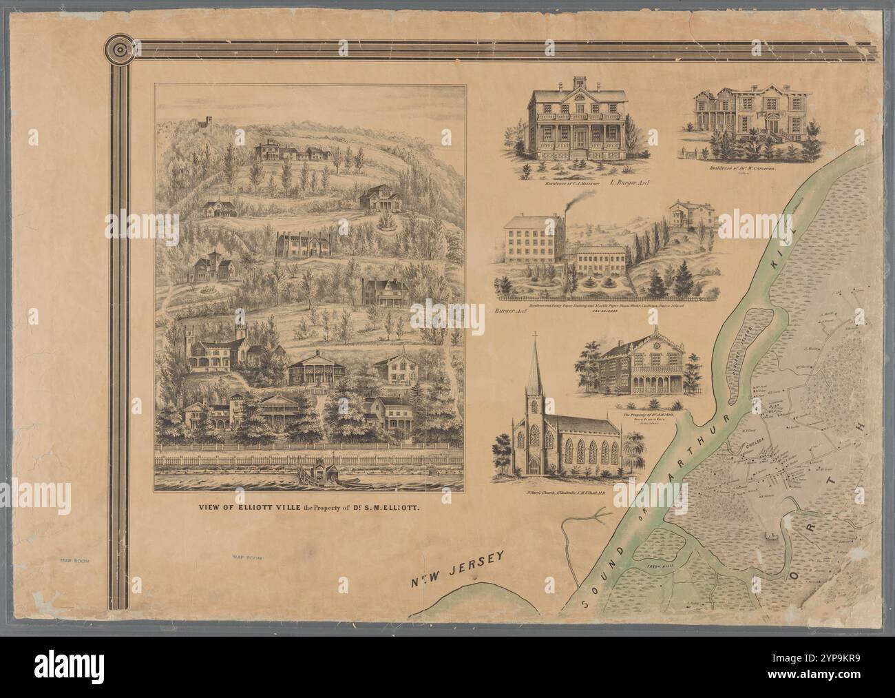 Richmond county map hi-res stock photography and images - Alamy