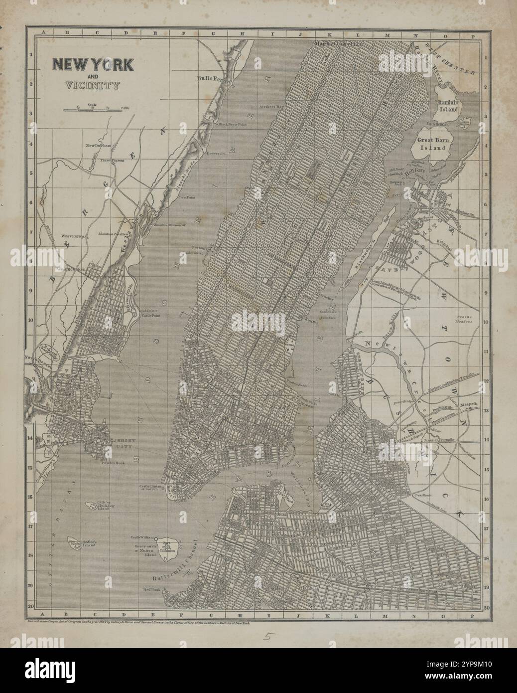 New York and vicinity. 1842 - 1845 by Morse, Sidney E. (Sidney Edwards ...