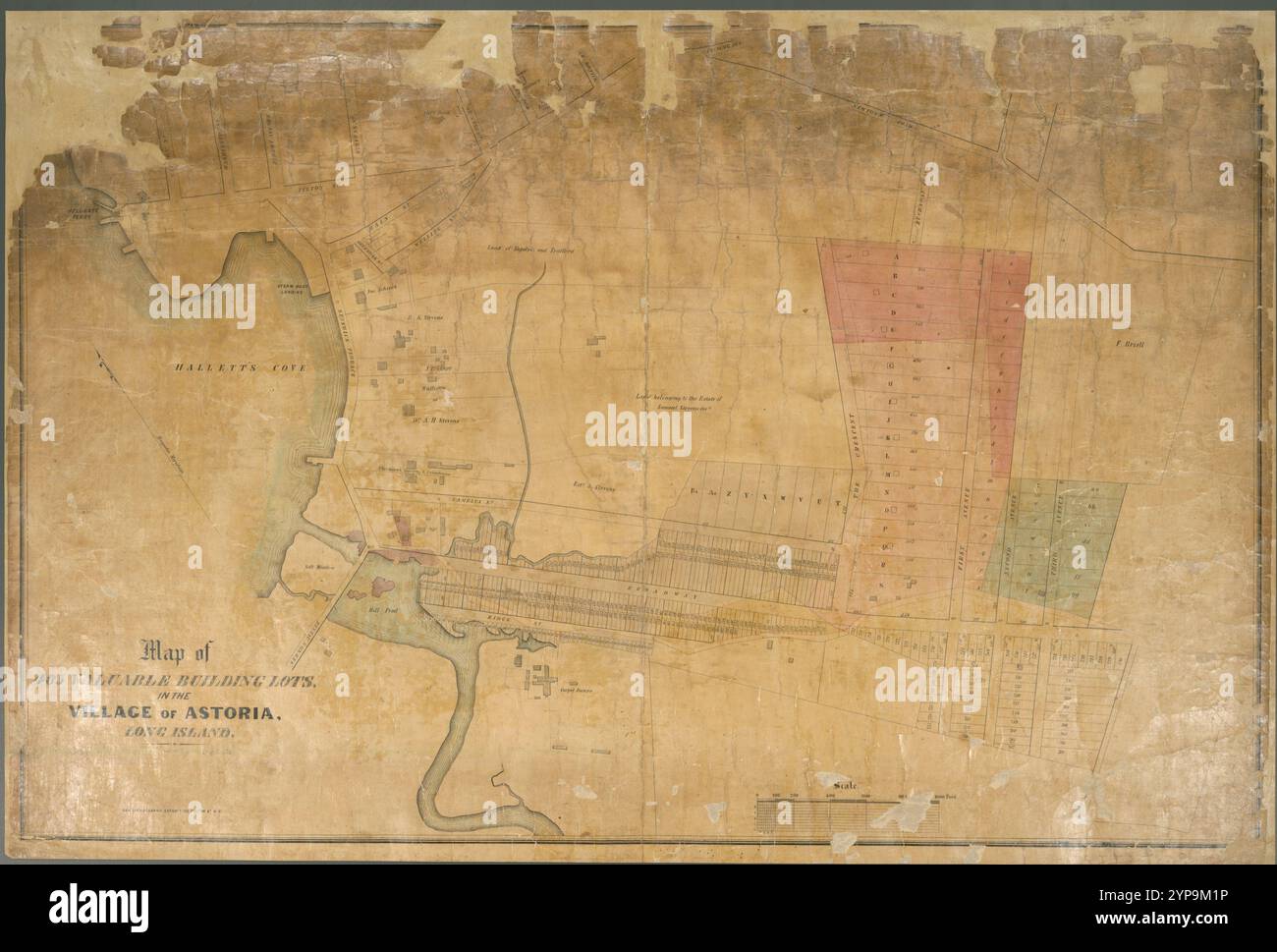 Map of 465 valuable building lots in the village of Astoria, Long ...