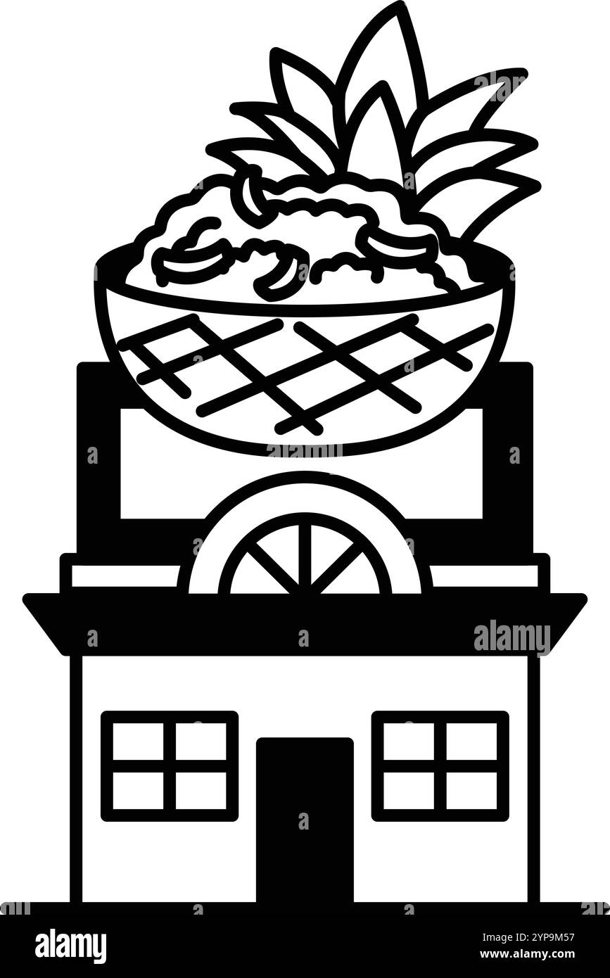 Pineapple building Stock Vector Images - Alamy