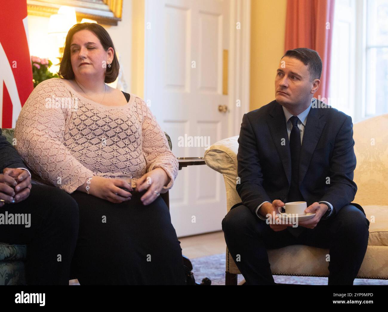 Health Secretary Wes Streeting and Kay Bansal during a Movember ...