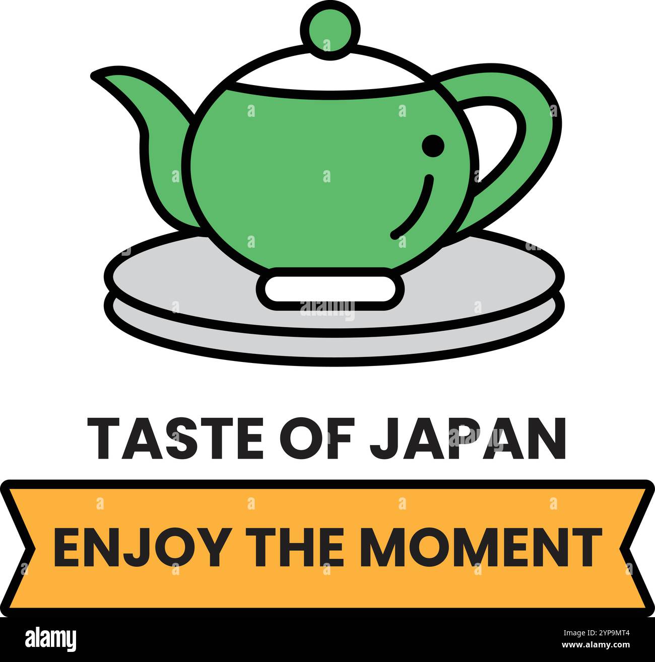 Tea logo illustration hi-res stock photography and images - Alamy