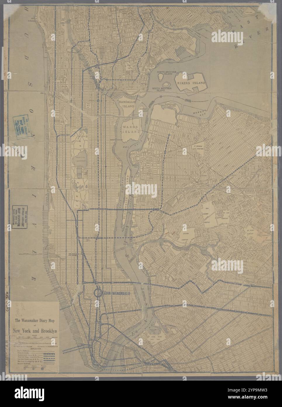 The wanamaker diary map hi-res stock photography and images - Alamy