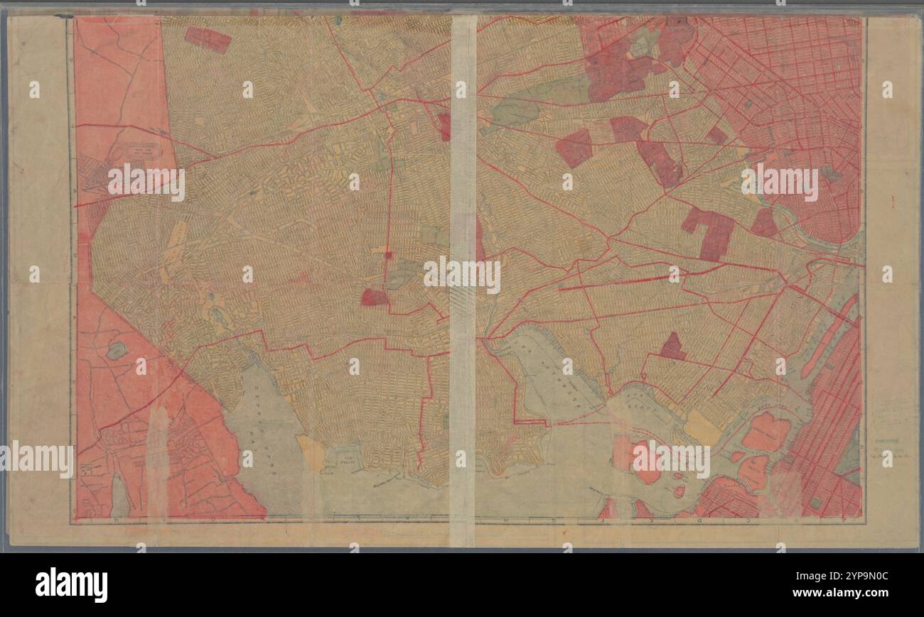 Map of Boroughs of Manhattan and the Bronx Stock Photo - Alamy
