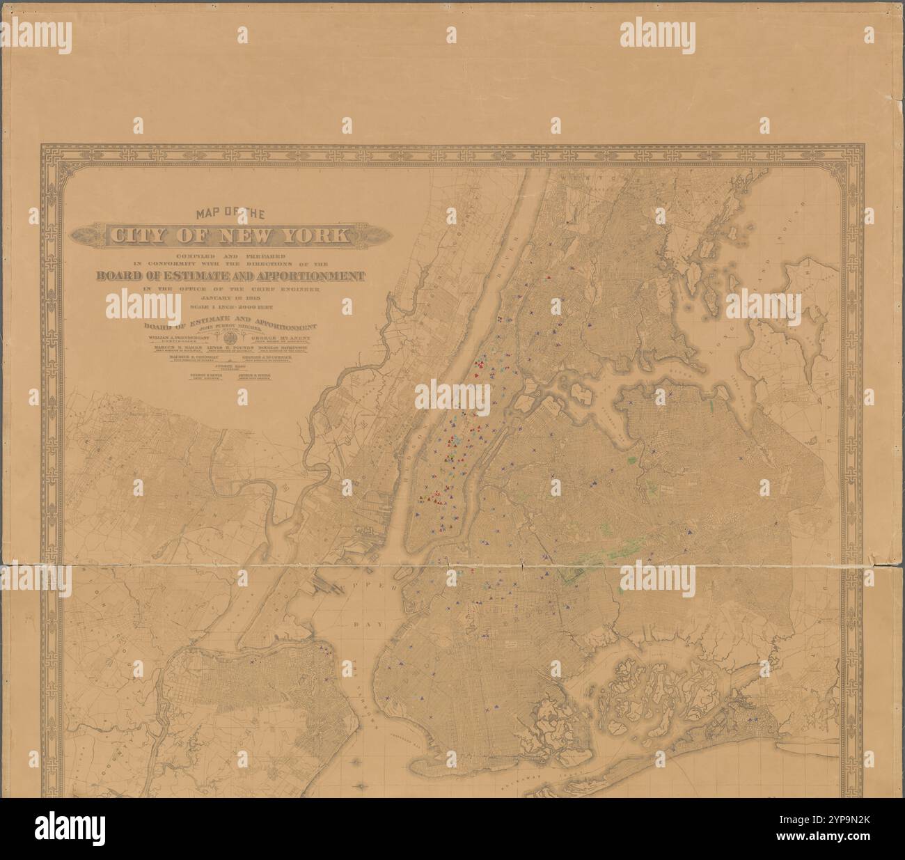 Map of the City of New York, compiled and prepared in conformity with ...
