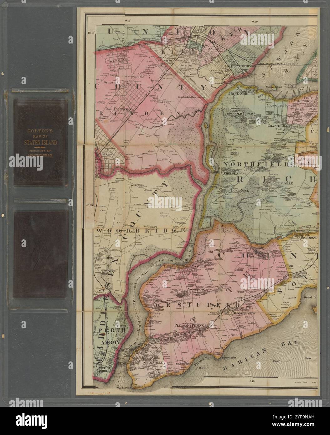 Map of Staten Island, Richmond County, State of New York 1866 by G.W ...