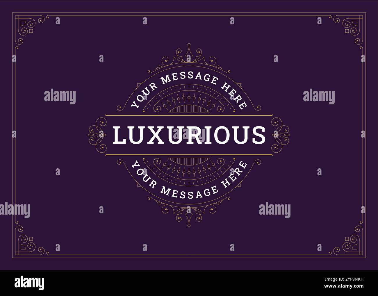 Fancy signage Stock Vector Images - Alamy