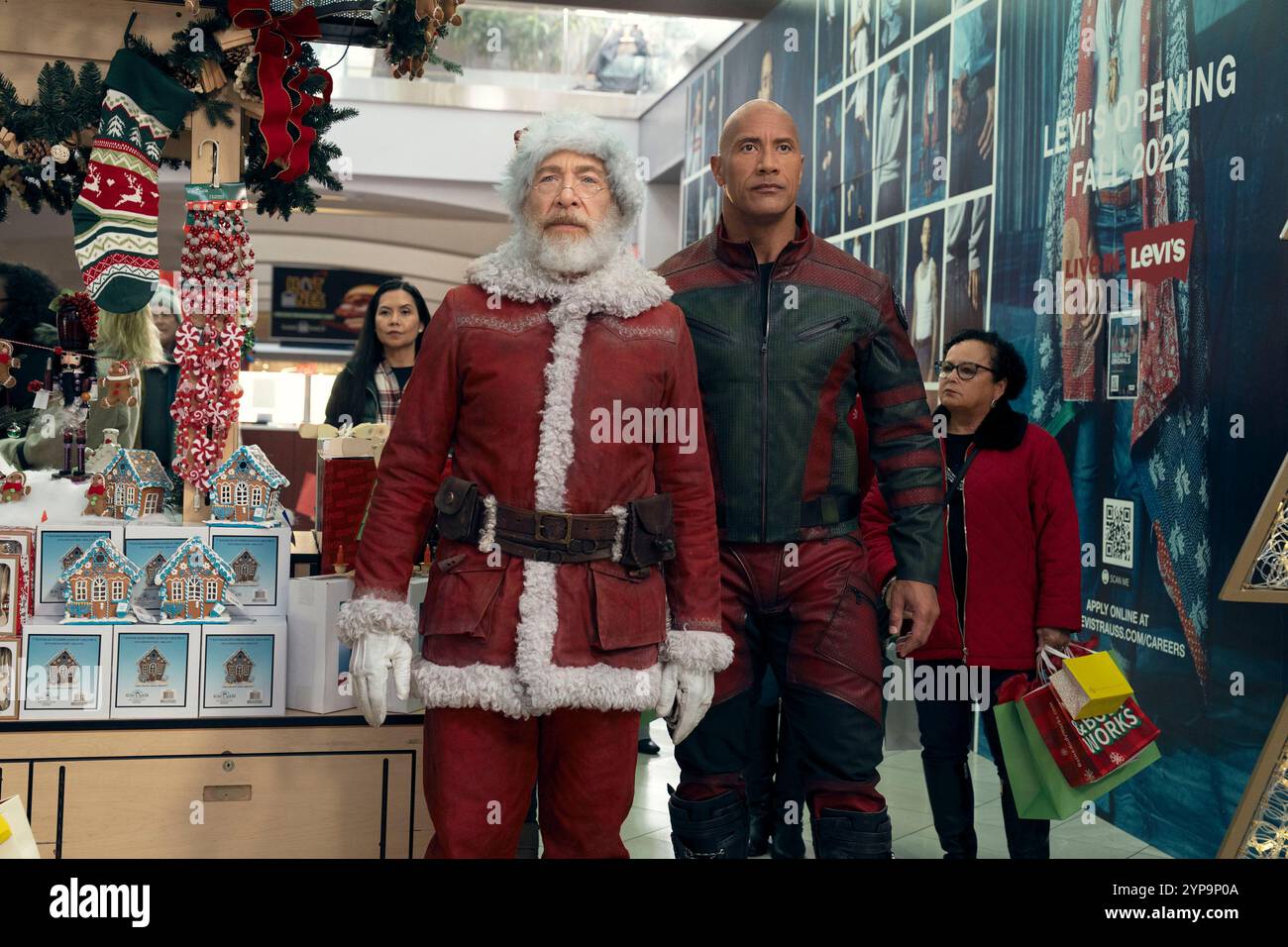 J. K SIMMONS and DWAYNE "THE ROCK" JOHNSON in RED ONE (2024), directed by JAKE KASDAN. Credit ...