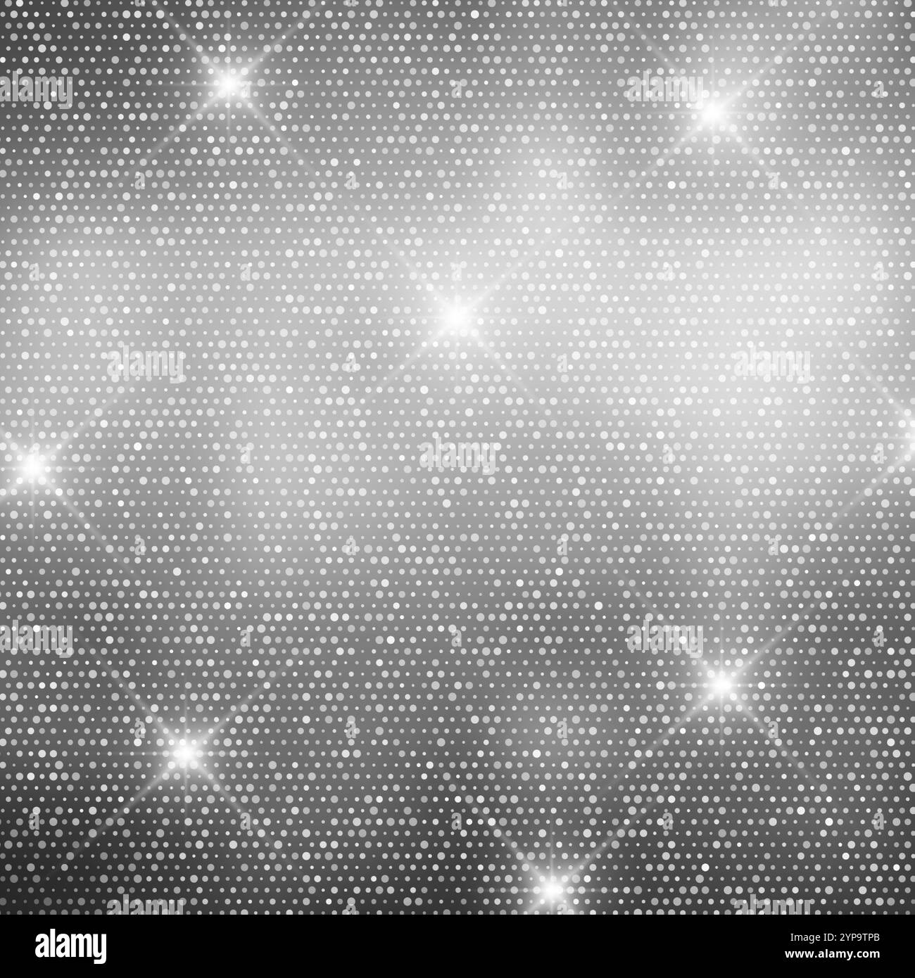 Christmas silver glittery background with a sparkly stars design Stock ...