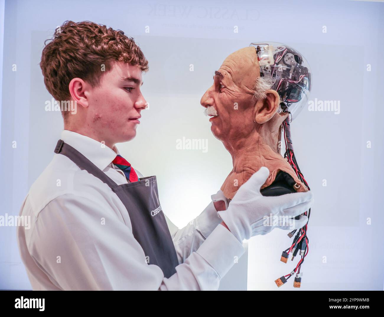 Christies London 29 Nov 2024 Einstein by Hanson Robotic head, with 28 ...