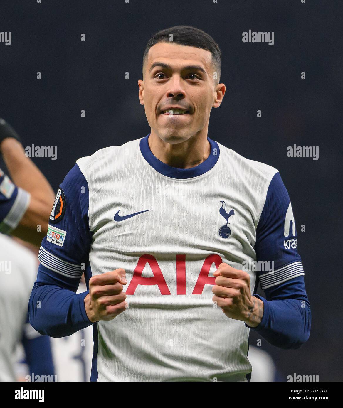 London, UK. 28th Nov, 2024. Tottenham Hotspur v Roma - UEFA Europa ...