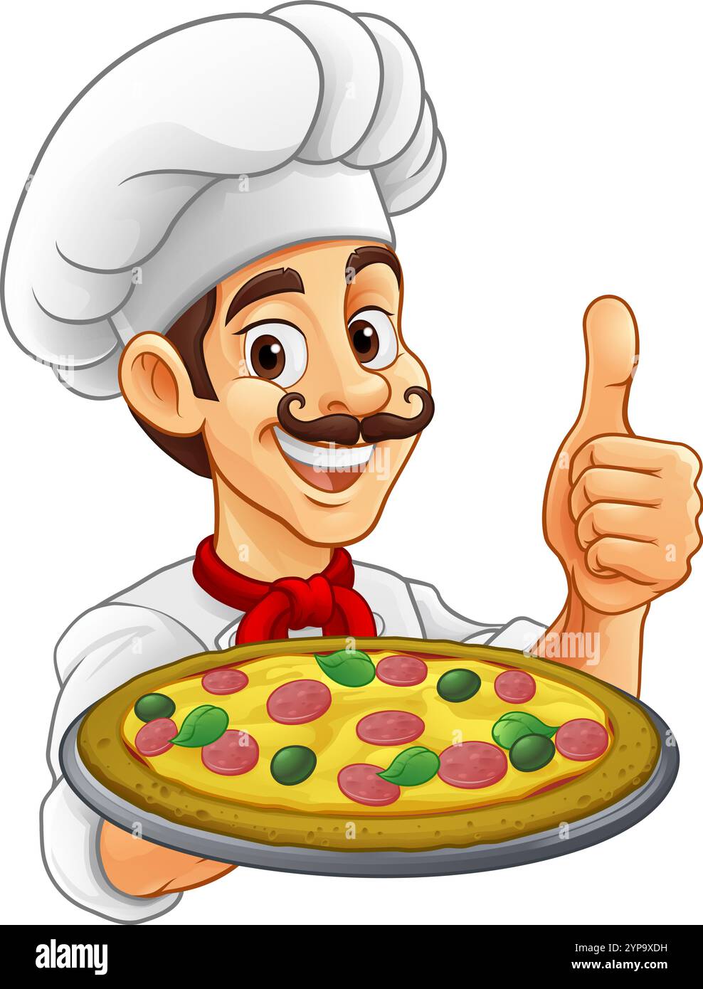 Pizza chef boy vector child cook hi-res stock photography and images ...