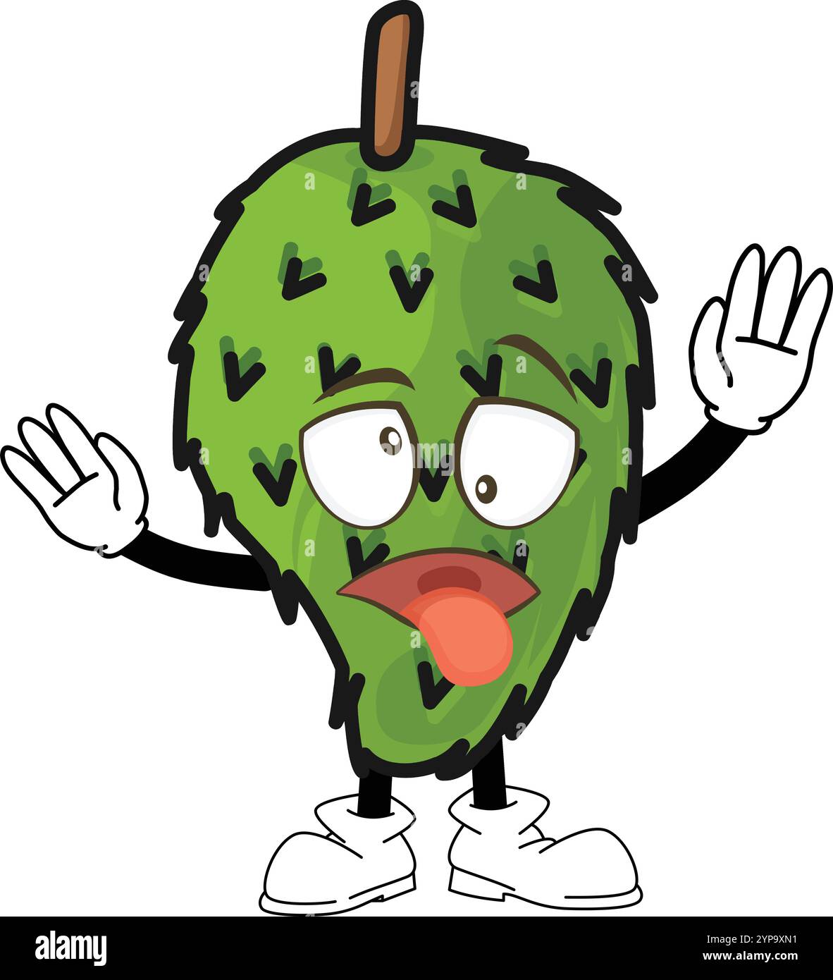 cartoon - Soursop Sticker illustration image Stock Vector Image & Art ...